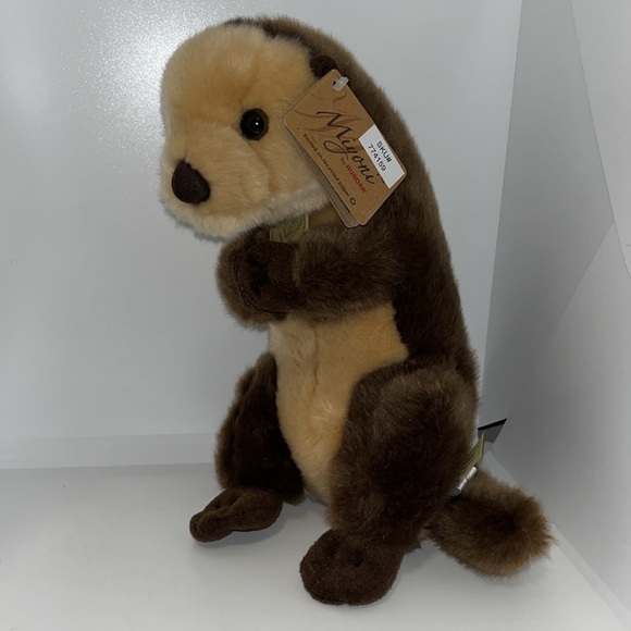 Miyoni | Toys | Nwt Aurora Miyoni Sea Otter Stuffed Animal Plush Lifelike Detail Brown Inches ...